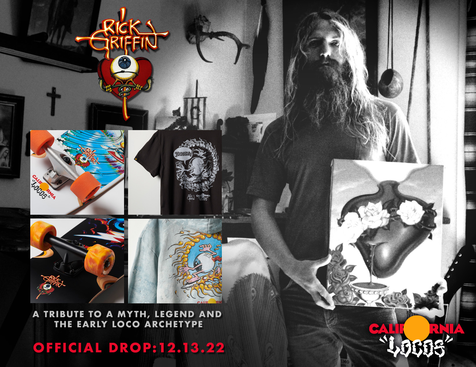 CALIFORNIA LOCOS Releases Limited Edition Rick Griffin Capsule Collection